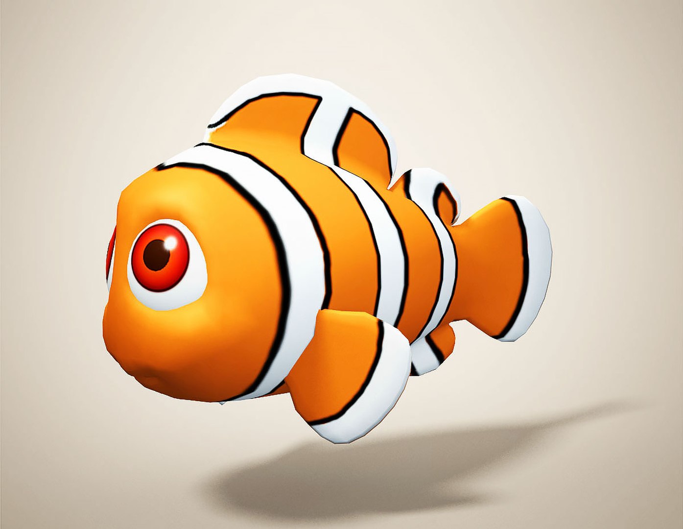 3D Model Clown Fish - TurboSquid 1236690