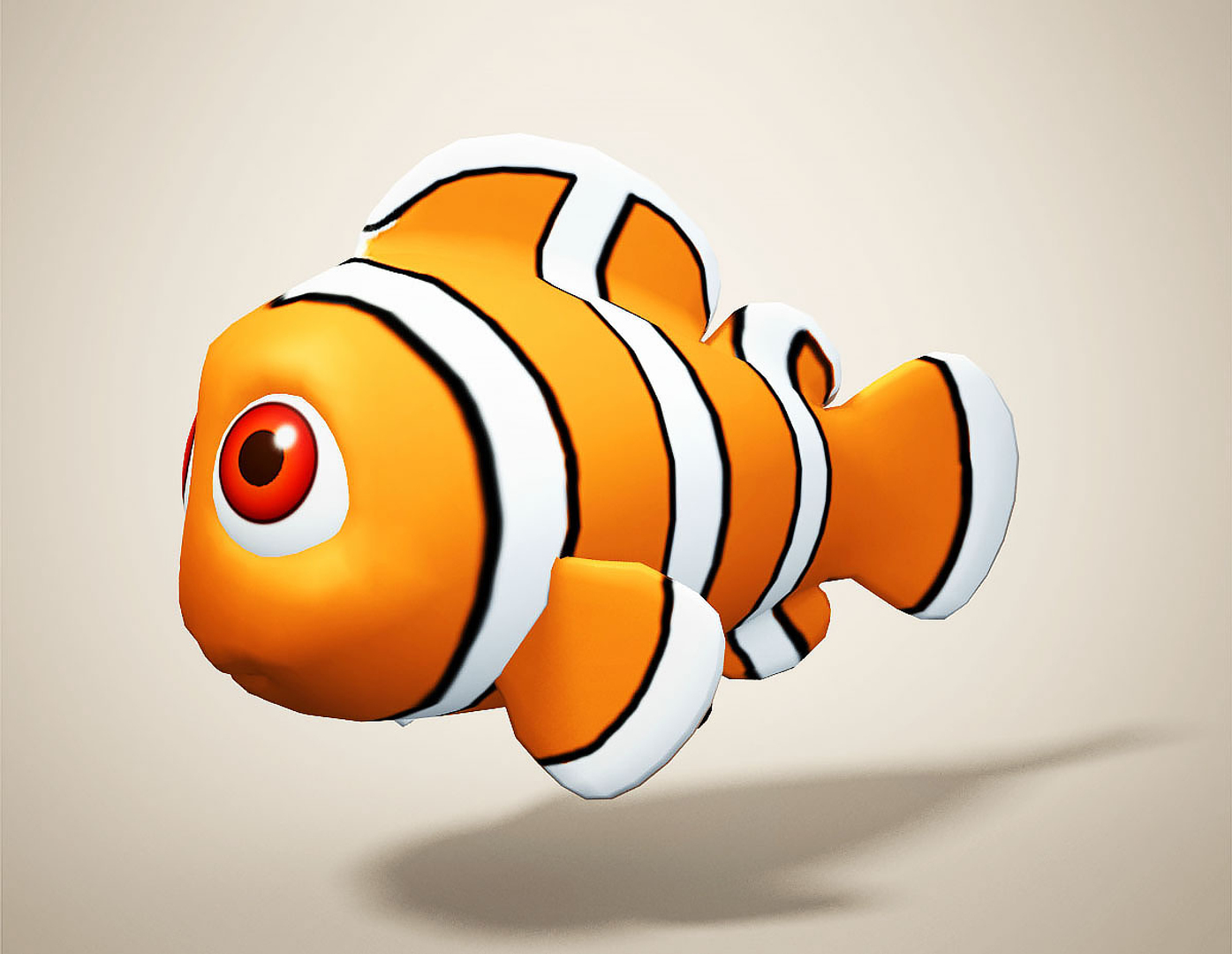 3D Model Clown Fish - TurboSquid 1236690