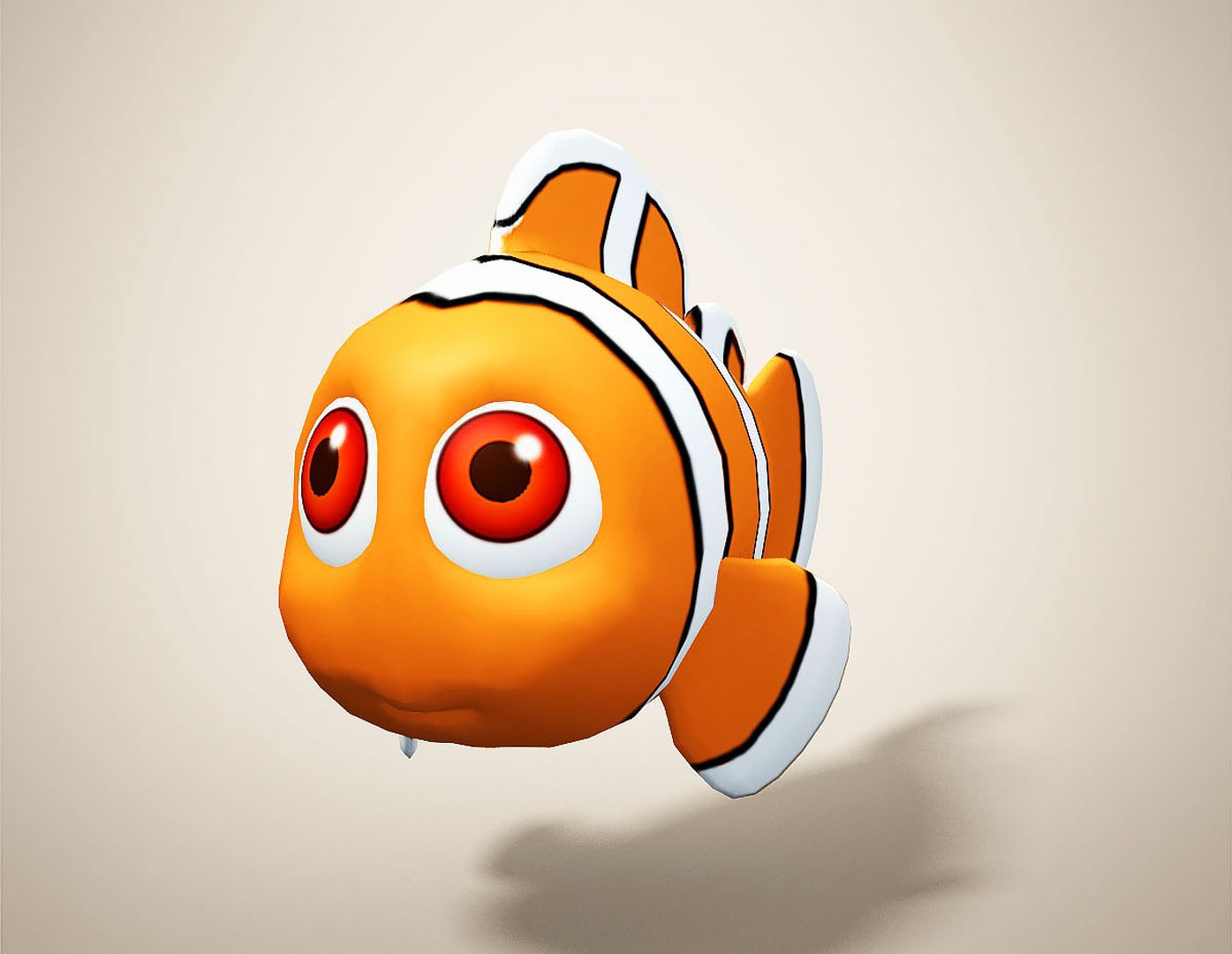 3D Model Clown Fish - TurboSquid 1236690
