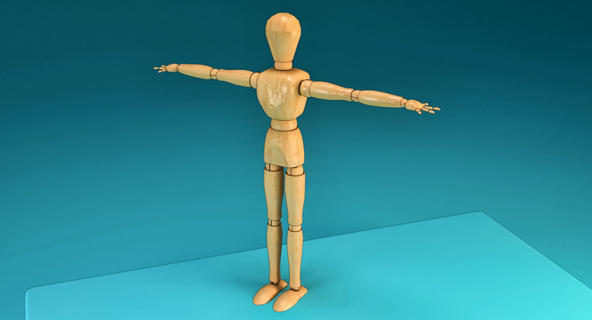 Wooden character anatomy 3D model - TurboSquid 1399926