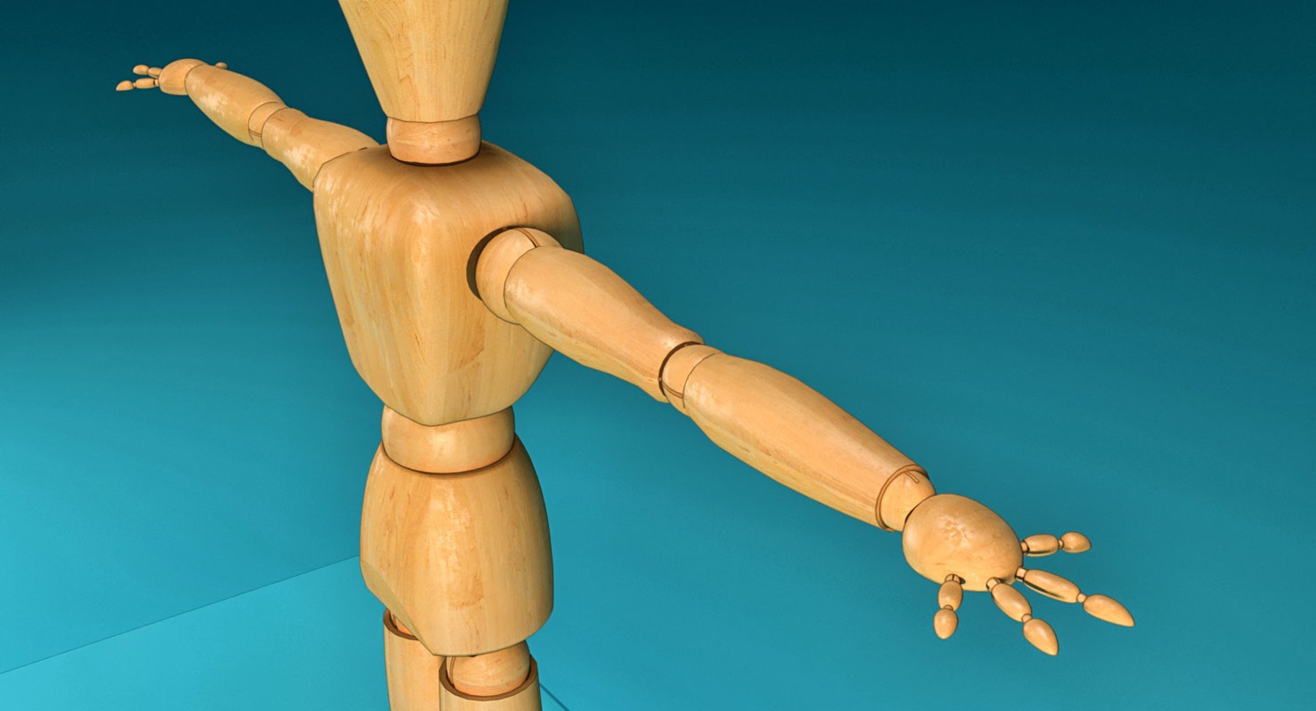 Wooden character anatomy 3D model - TurboSquid 1399926