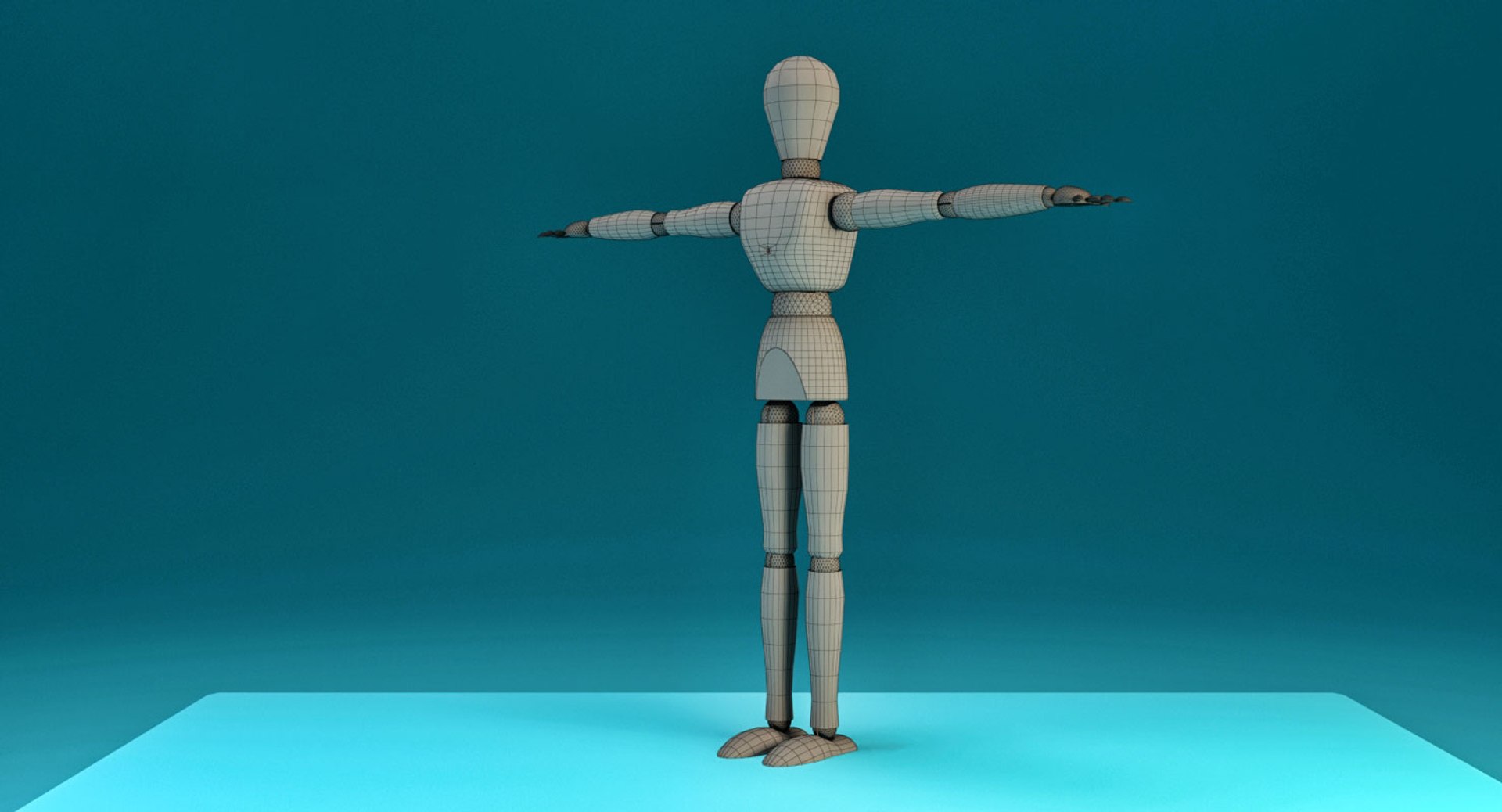 Wooden character anatomy 3D model - TurboSquid 1399926