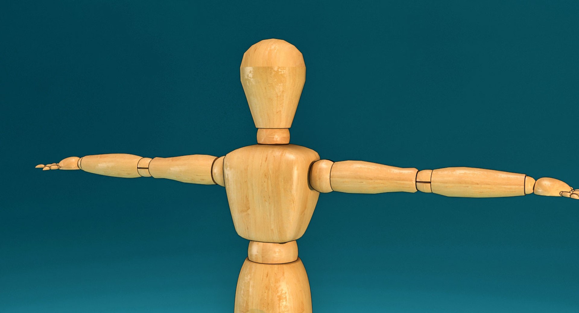 Wooden character anatomy 3D model - TurboSquid 1399926