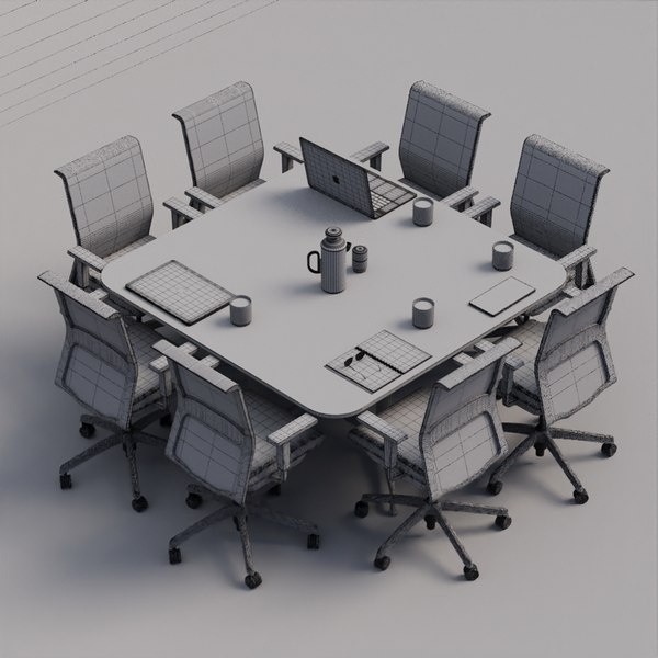 3D Conference table - TurboSquid 2023846