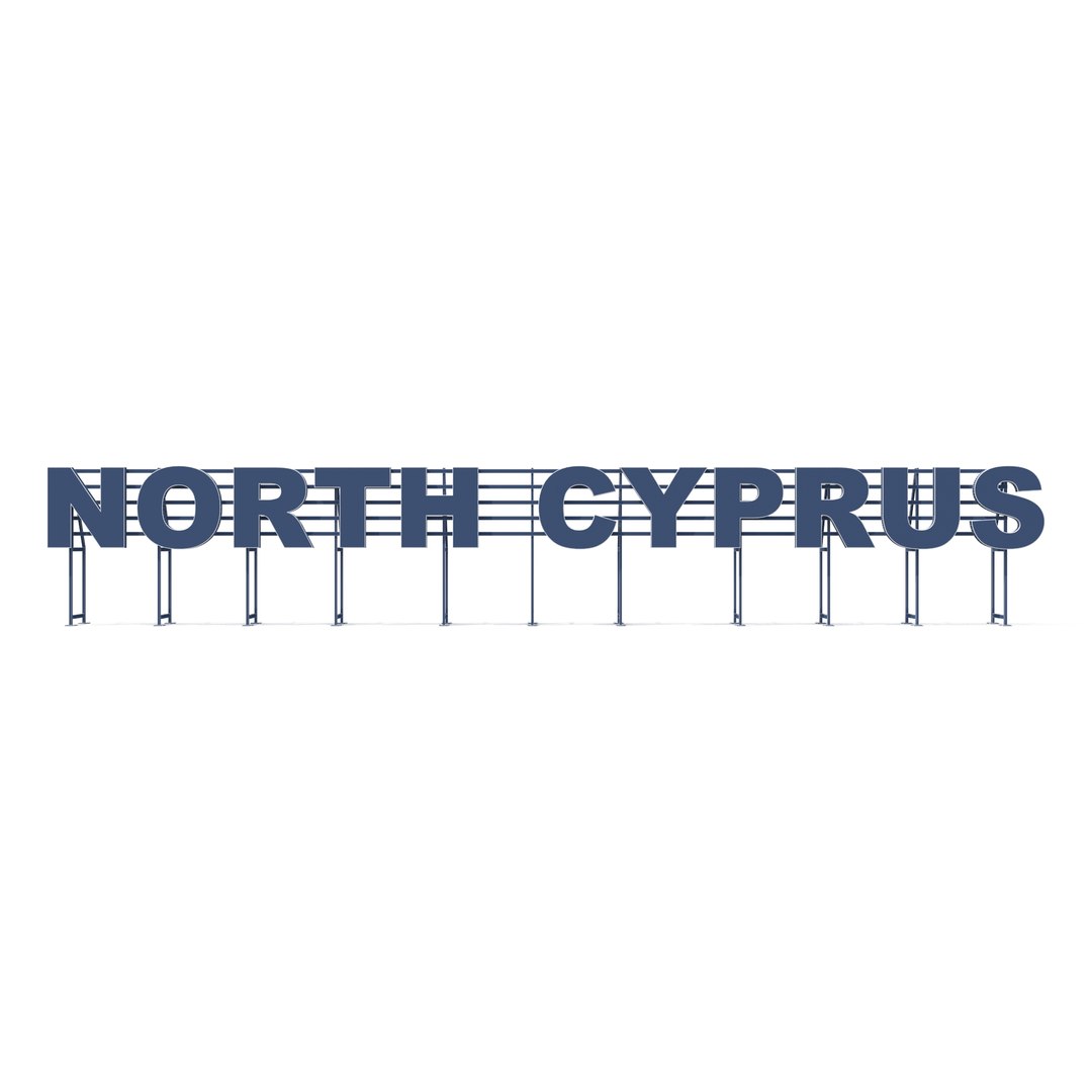 Country sign north cyprus 3D - TurboSquid 1804931