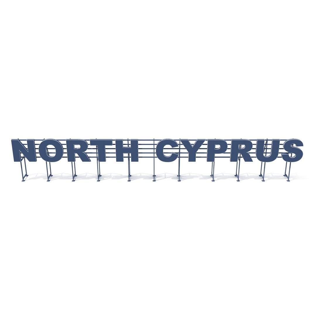 Country sign north cyprus 3D - TurboSquid 1804931