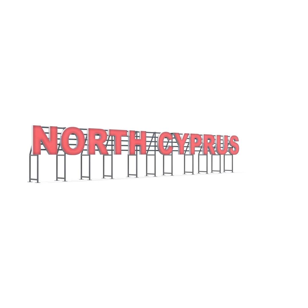 Country sign north cyprus 3D - TurboSquid 1804931