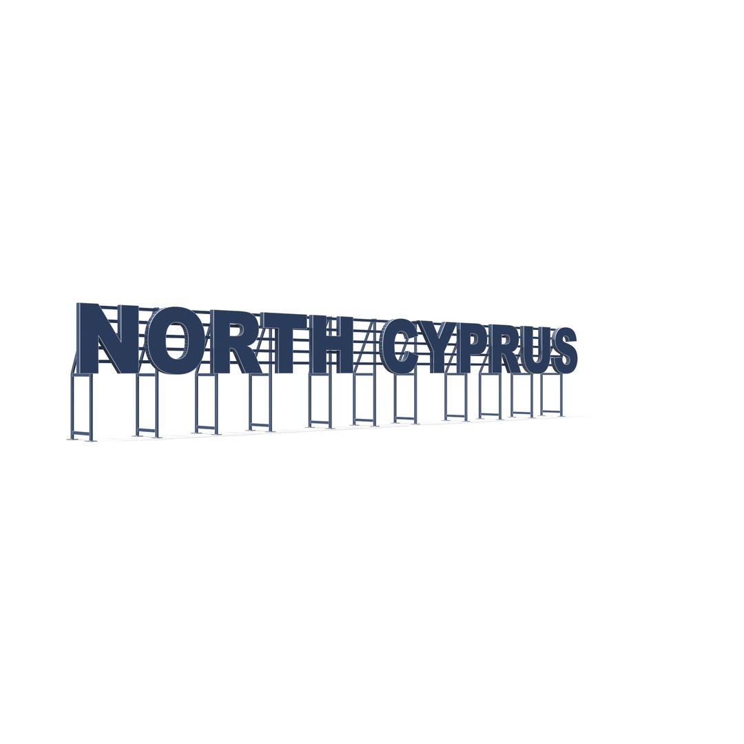 Country sign north cyprus 3D - TurboSquid 1804931