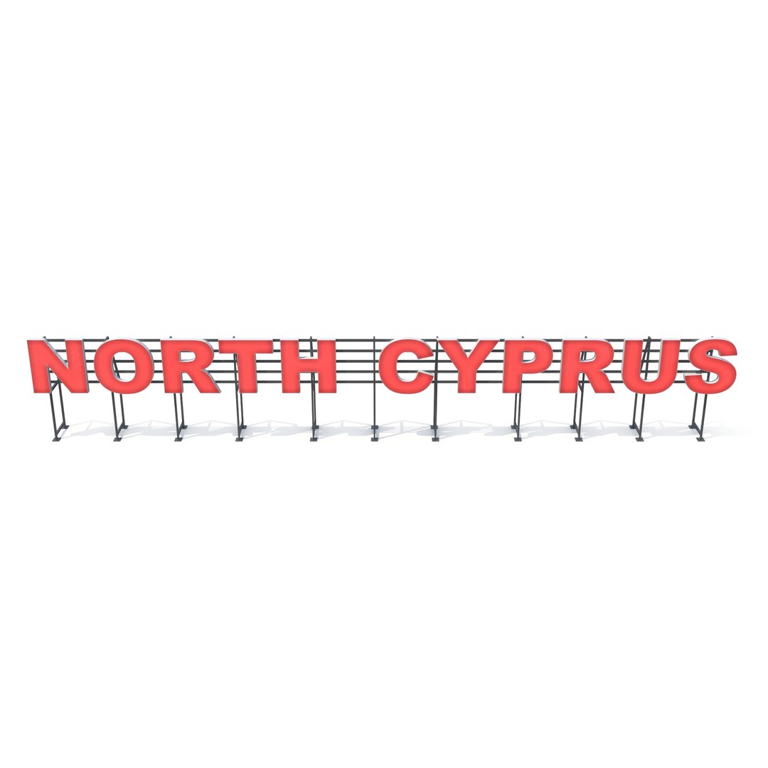 Country sign north cyprus 3D - TurboSquid 1804931