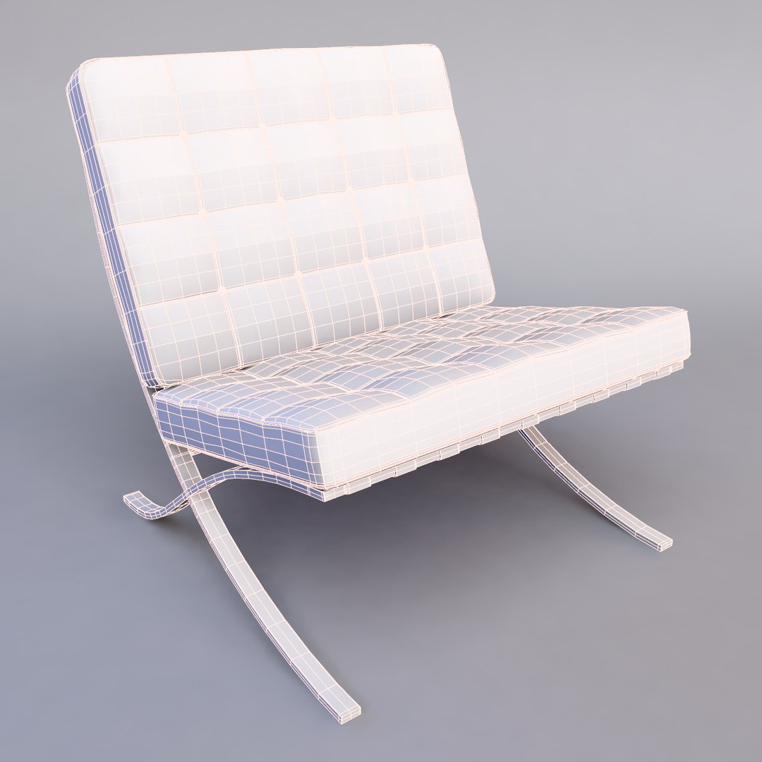 3d Barcelona Chair Model