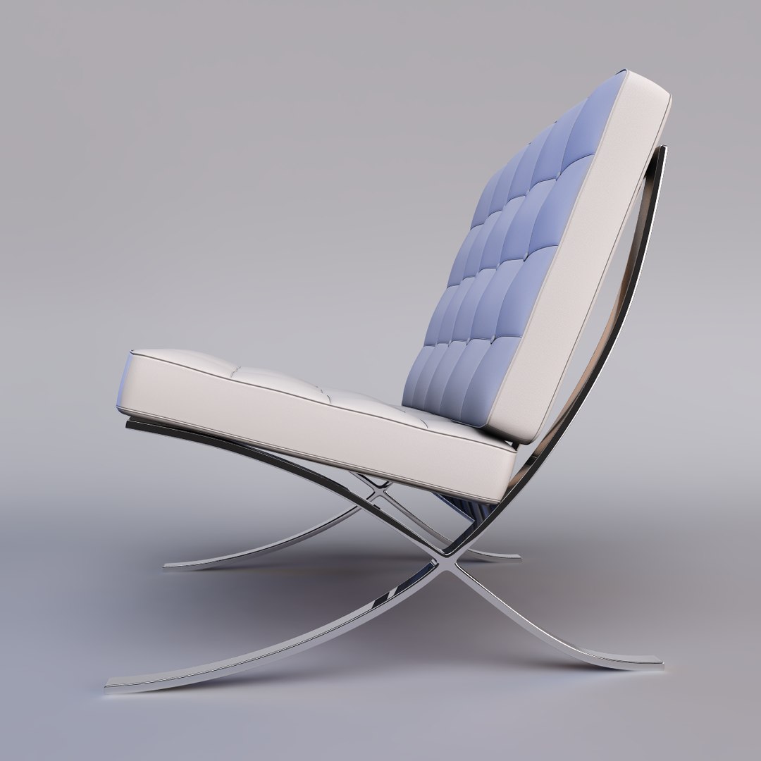3d Barcelona Chair Model