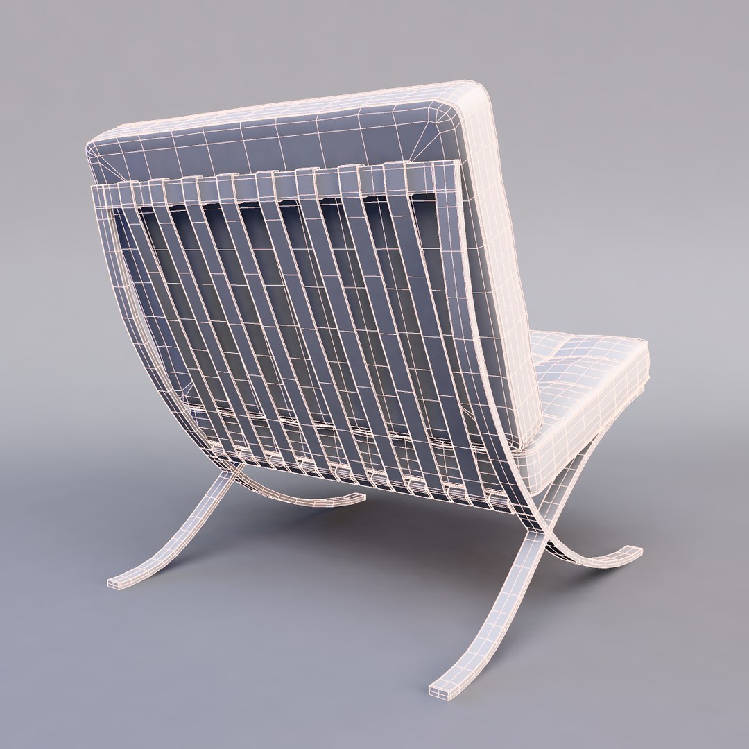 3d Barcelona Chair Model