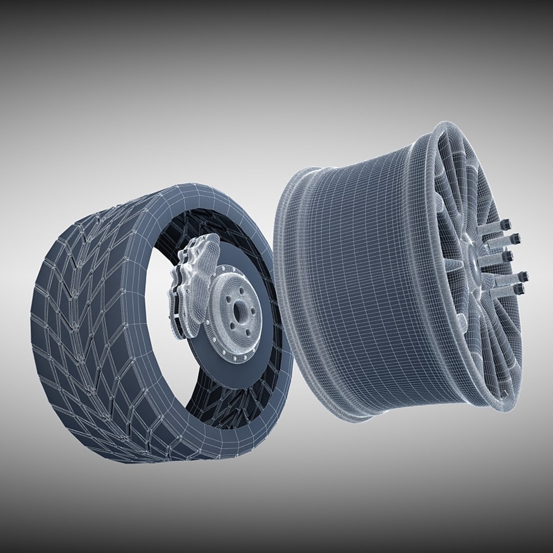 3d Range Rover Wheel Tire