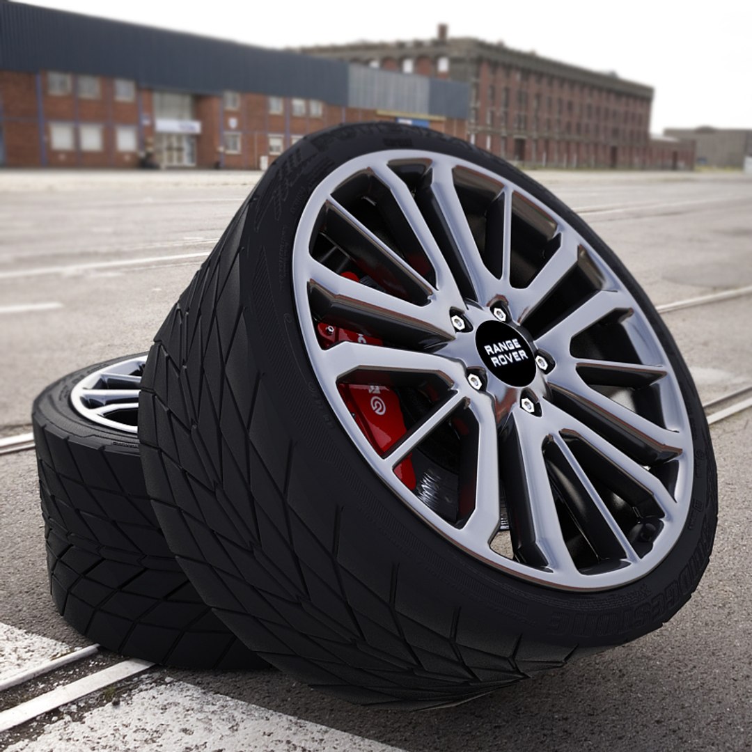 3d Range Rover Wheel Tire