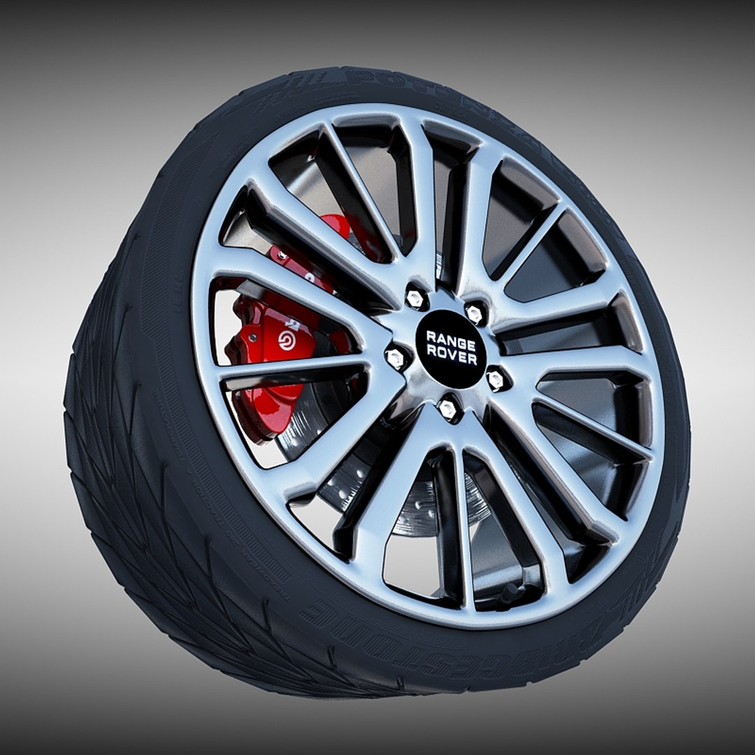 3d Range Rover Wheel Tire