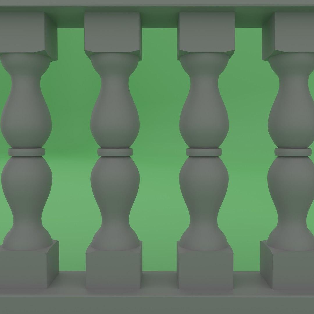 3D model balustrade - TurboSquid 2126983