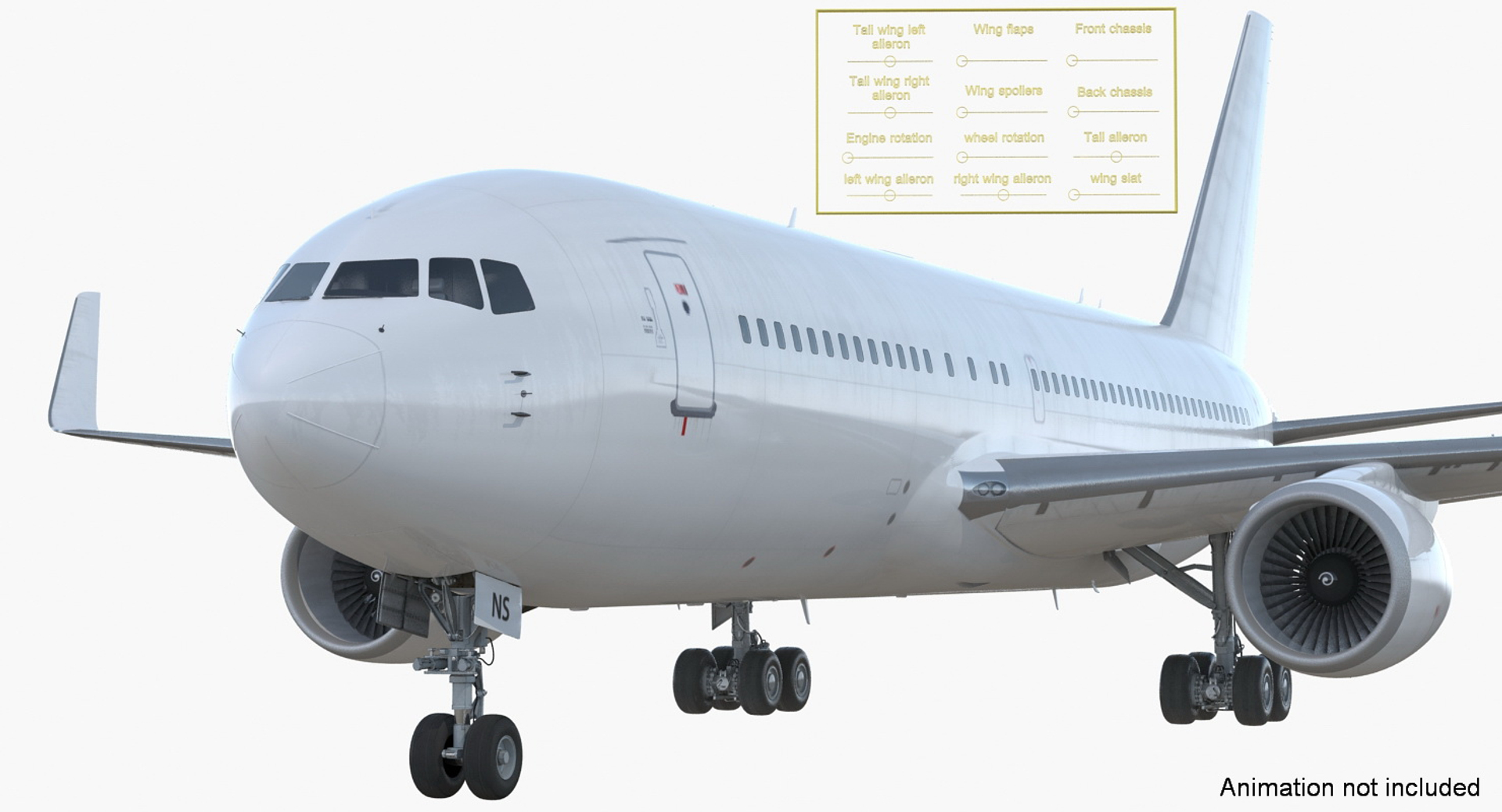 Boeing 767-200er Generic Rigged 3D Model - TurboSquid 1234823