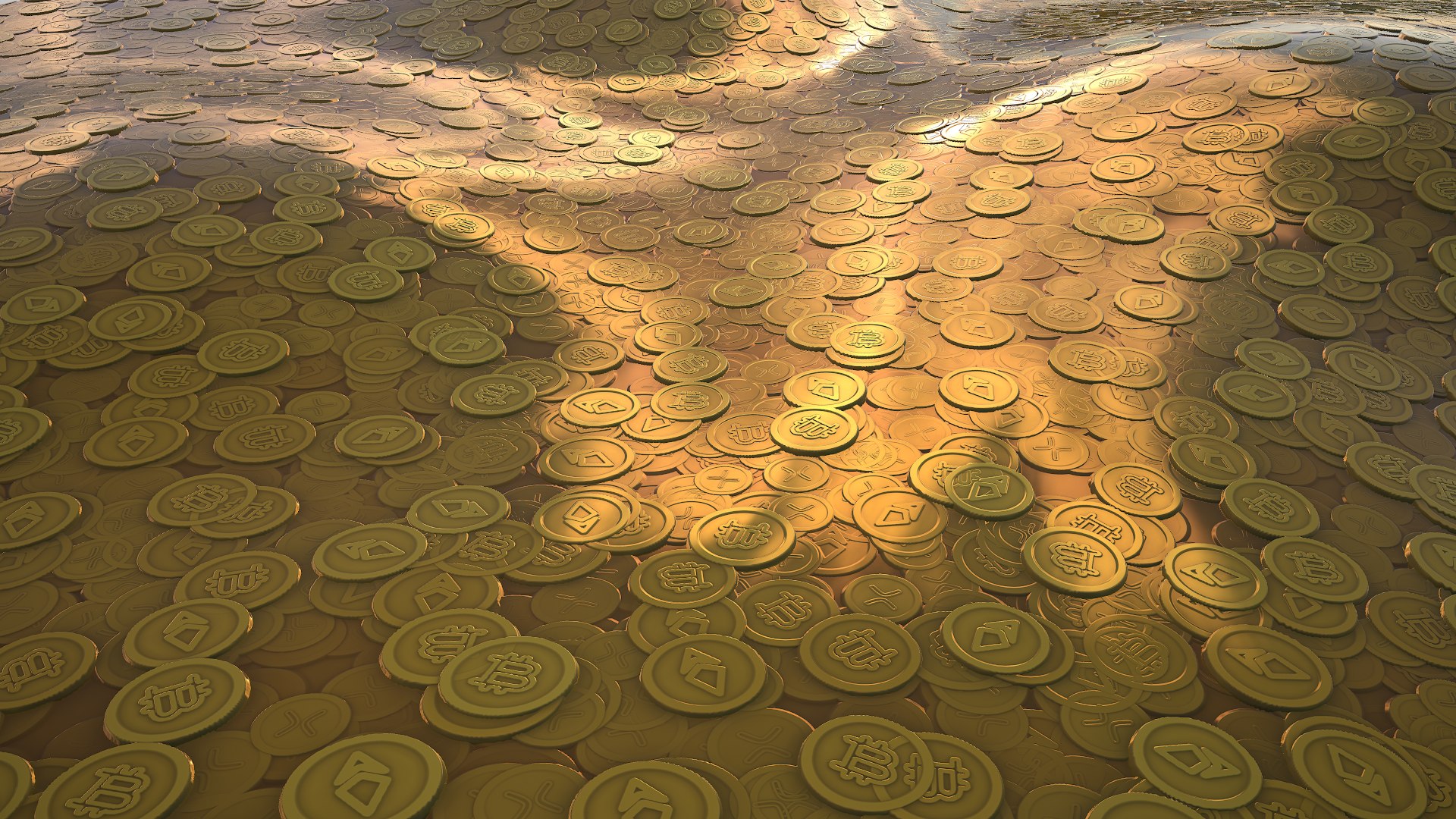 3D Cryptocurrency Coins Texture Stylized PBR Texture - TurboSquid 1782978