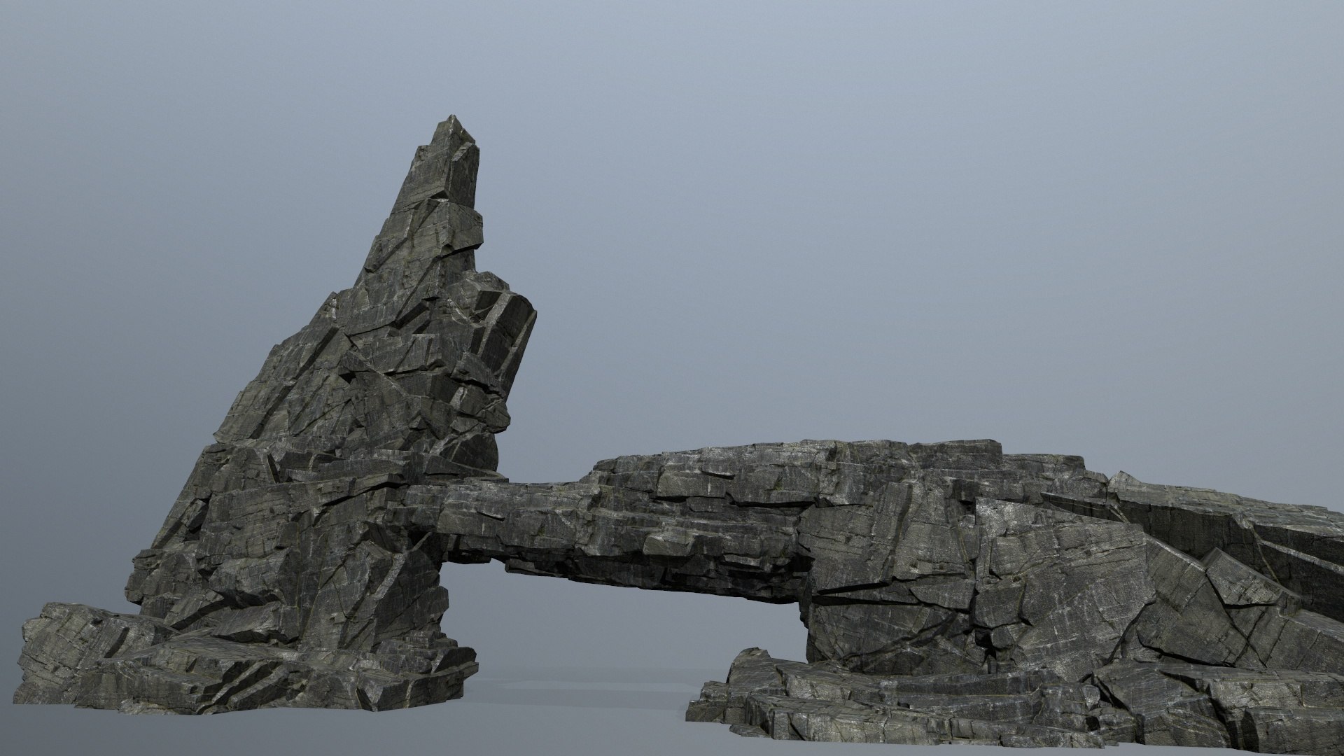 3D Cliff Rocks - TurboSquid 2026671
