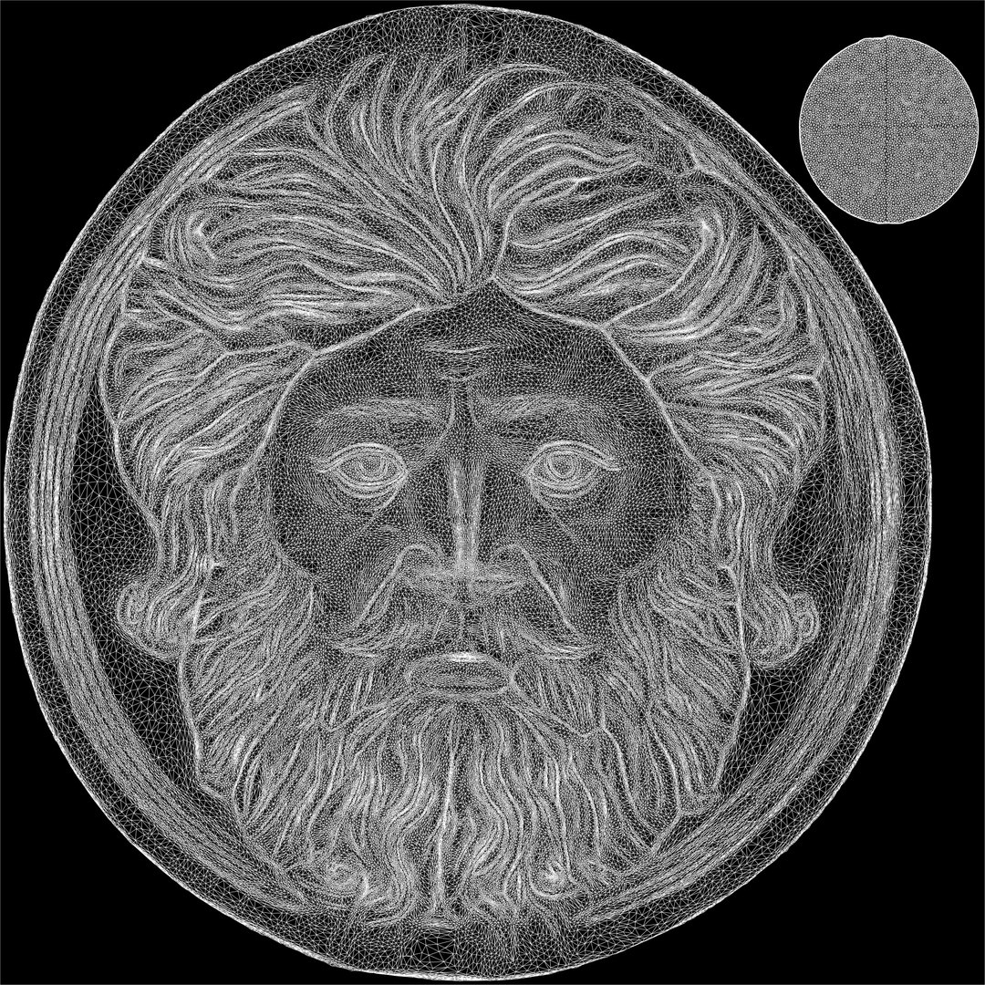 4 Greek God Face Reliefs Collection 1 Model - TurboSquid 2290214