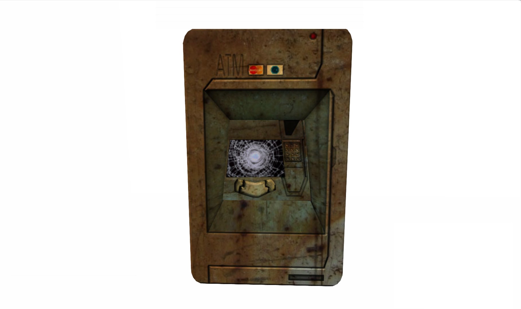 3d Rusty Atm Machine