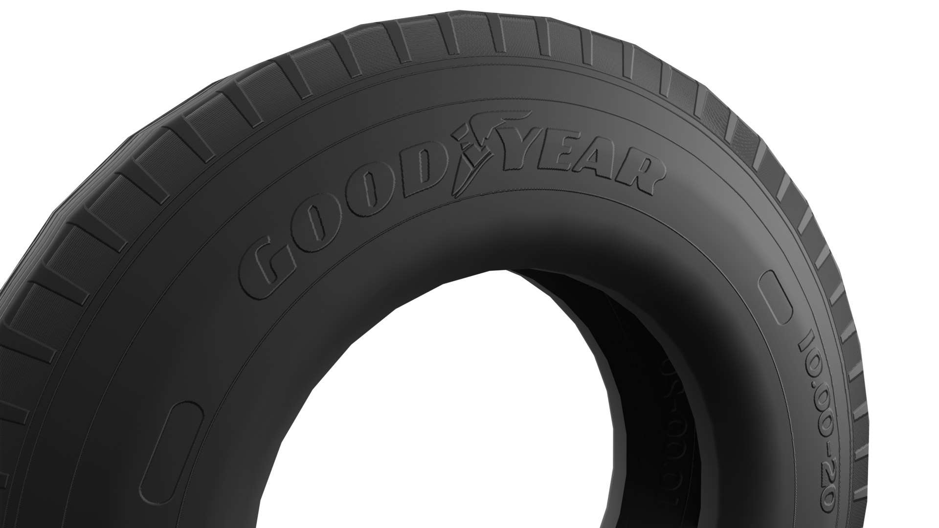 Low Poly Truck Tire Goodyear 01 3D - TurboSquid 2139512