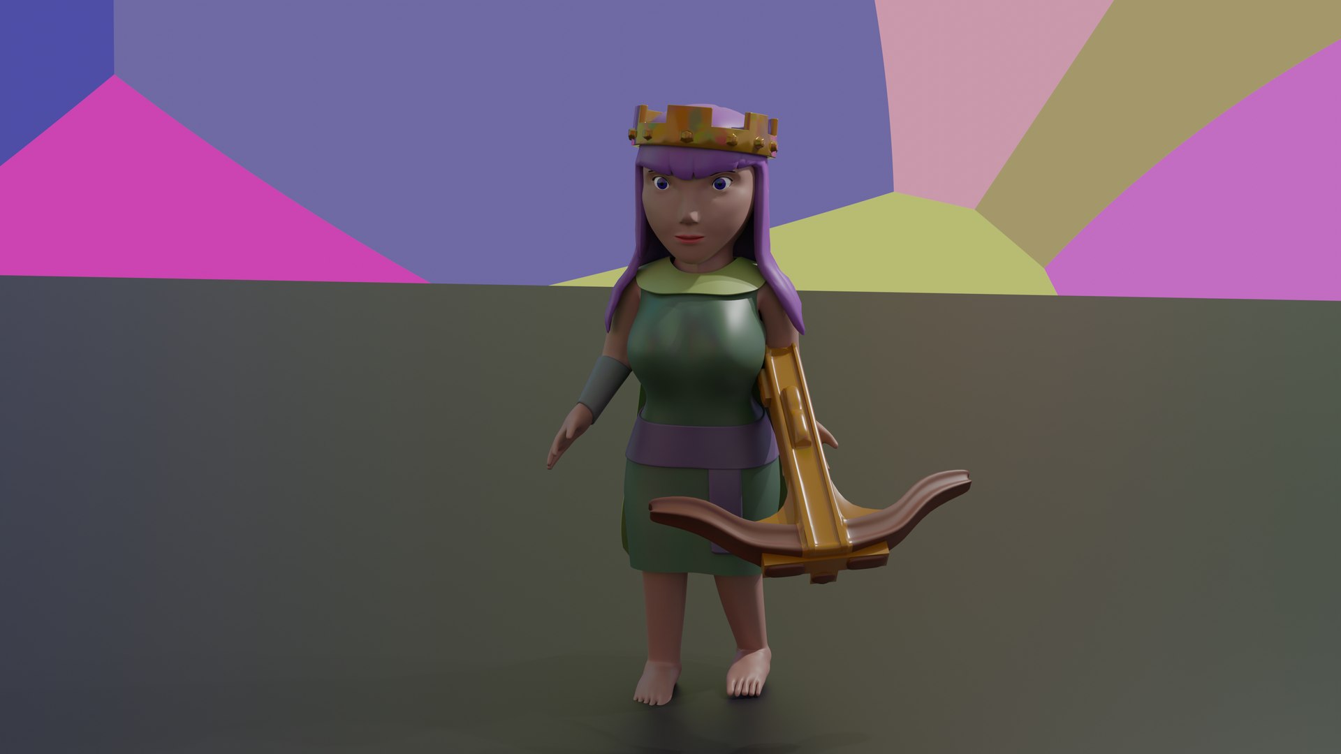 Barbarian Princess 3D model - TurboSquid 1835217