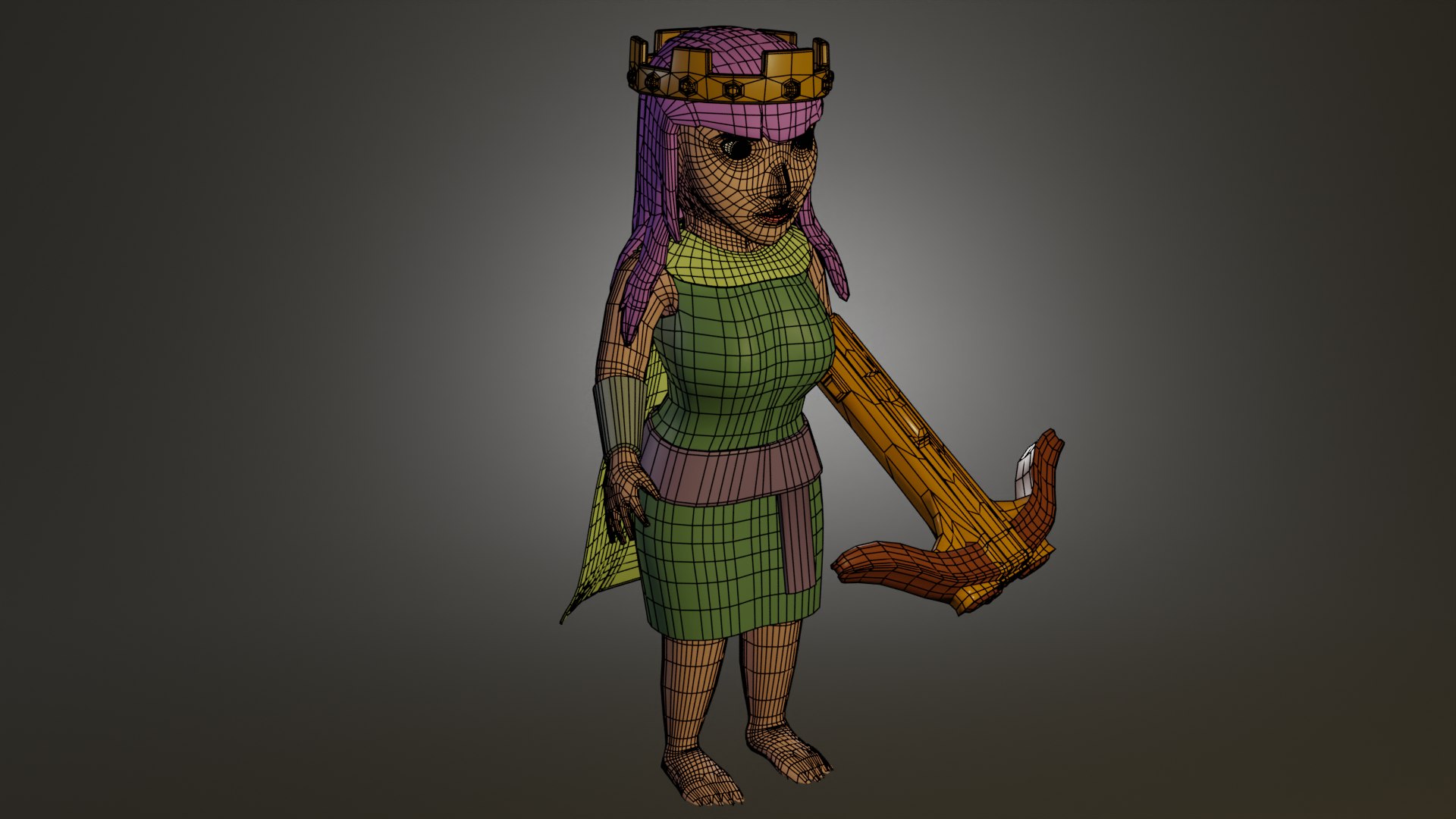 Barbarian Princess 3D Model - TurboSquid 1835217