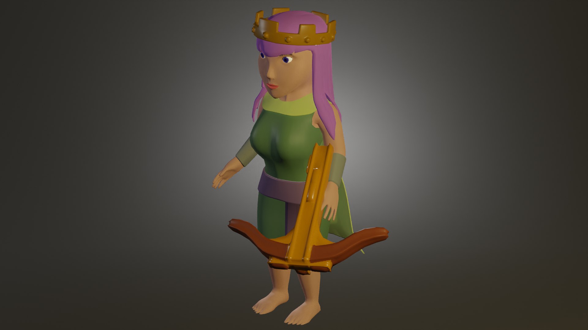 Barbarian Princess 3D Model - TurboSquid 1835217