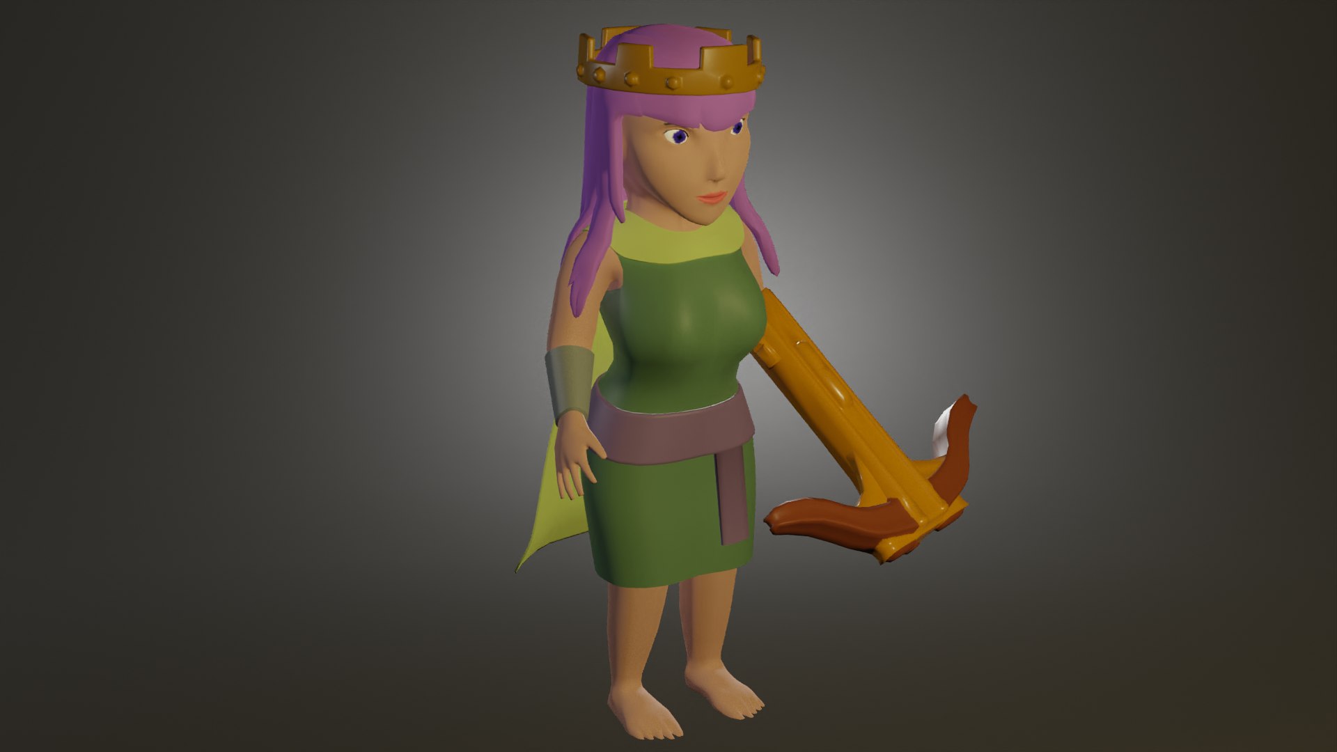 Barbarian Princess 3D Model - TurboSquid 1835217