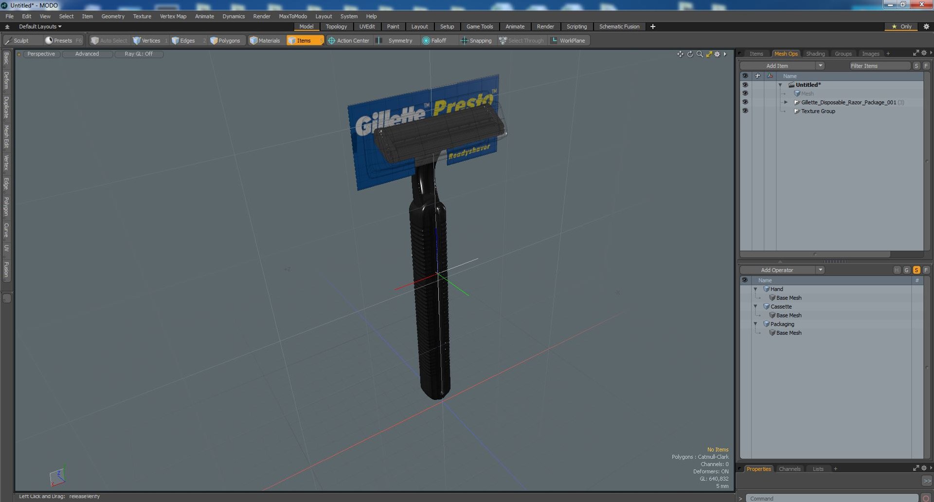 Gillette Disposable Razor Package 3D model - TurboSquid 1951706