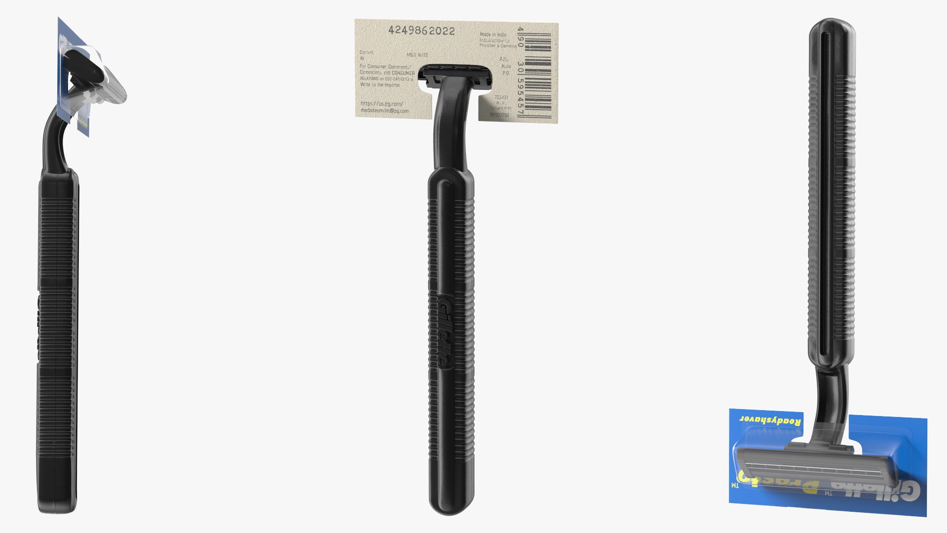 Gillette Disposable Razor Package 3D model - TurboSquid 1951706