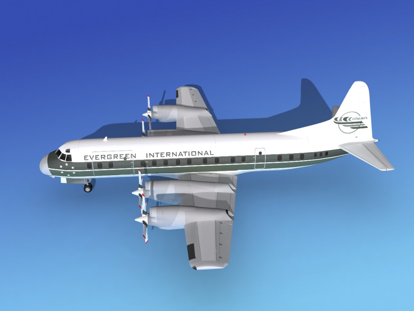 3d Model Propellers Electra Lockheed