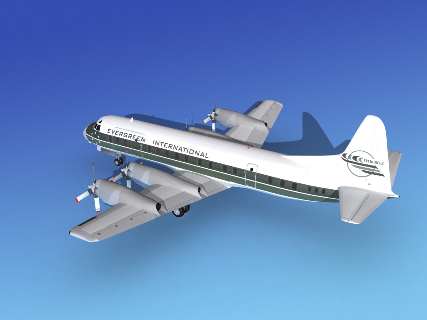 3d Model Propellers Electra Lockheed