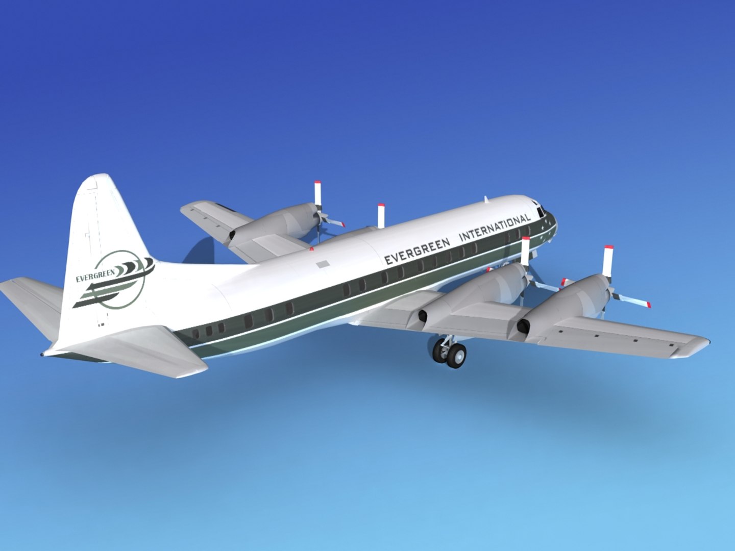 3d Model Propellers Electra Lockheed