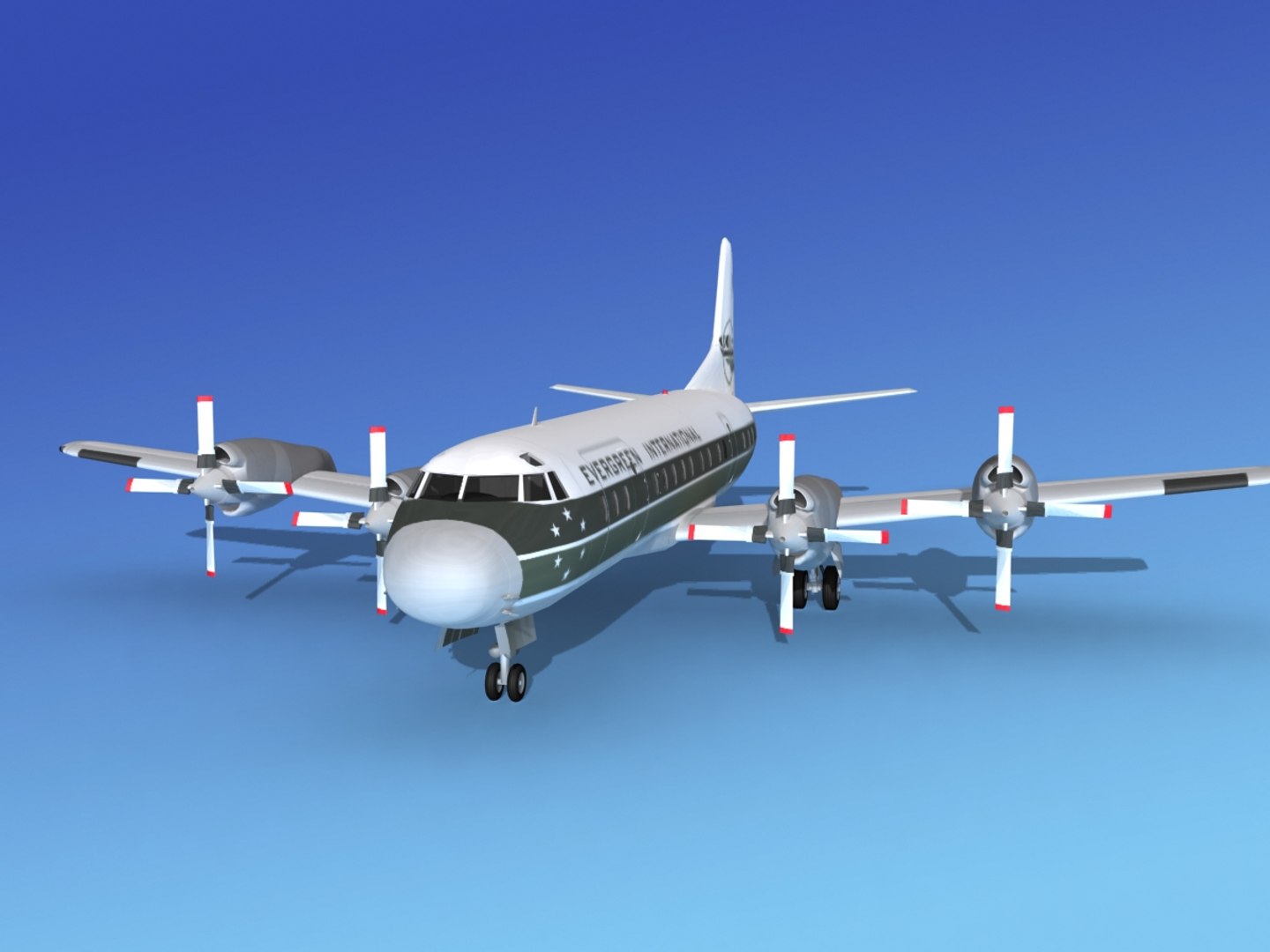 3d Model Propellers Electra Lockheed