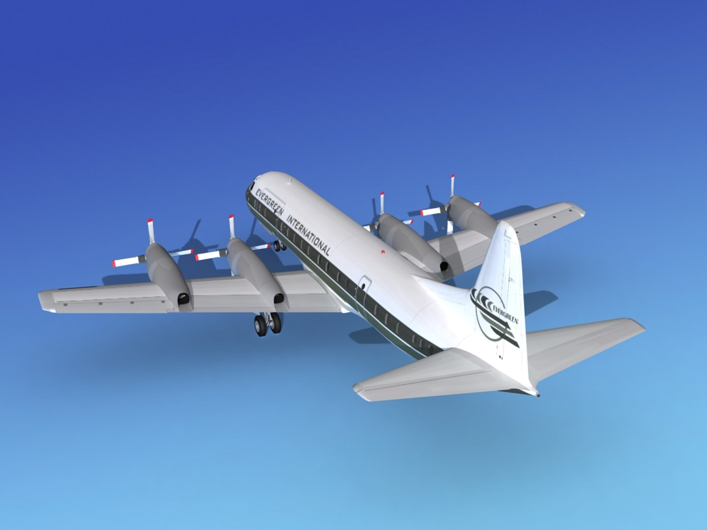 3d Model Propellers Electra Lockheed