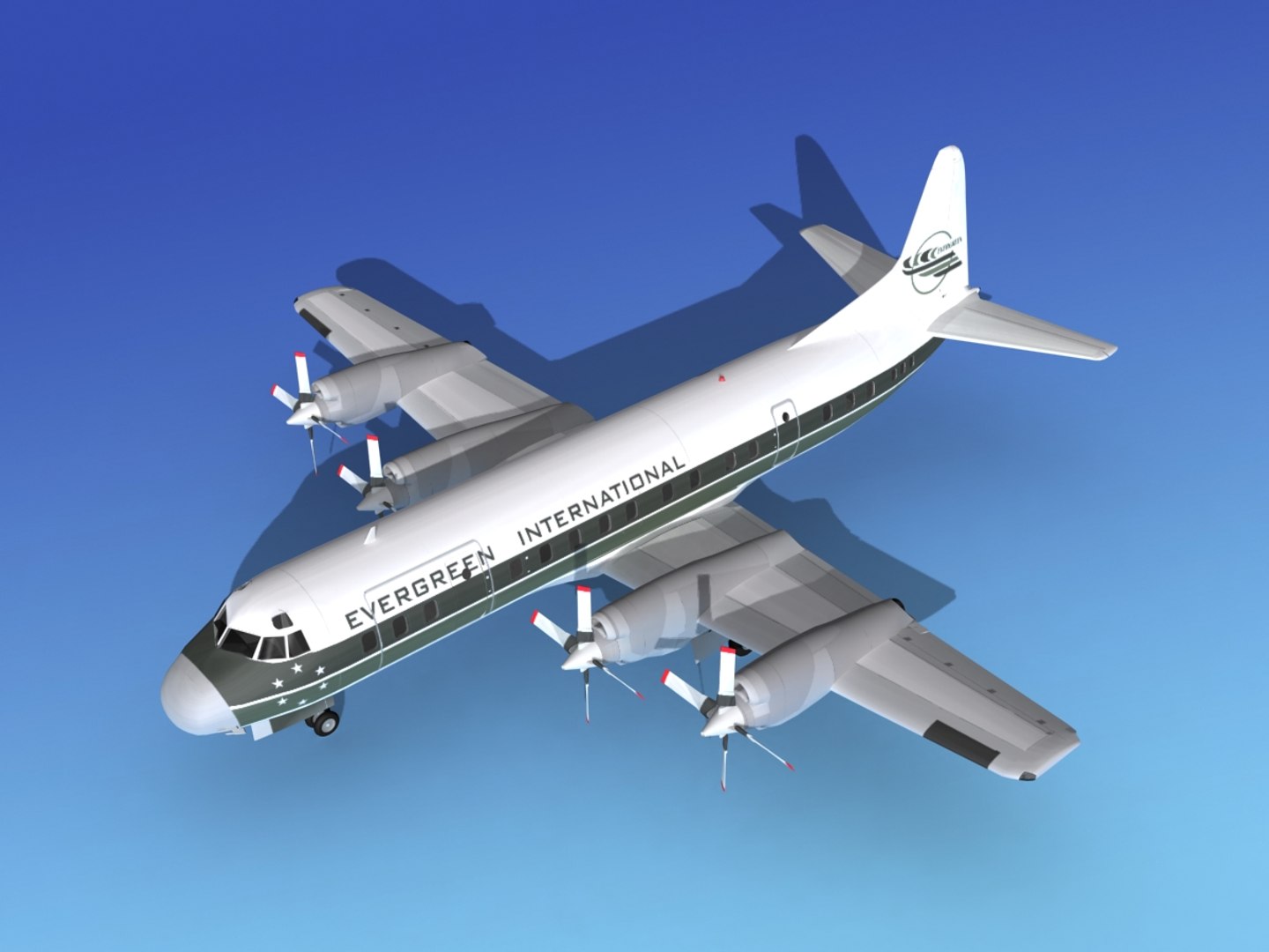 3d Model Propellers Electra Lockheed