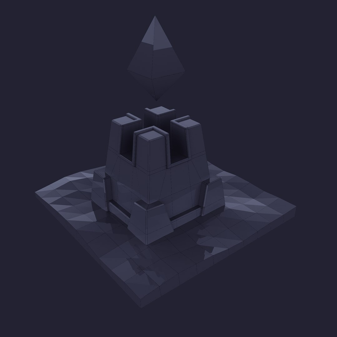 Dark Low Poly Fantasy Set Model 3D - TurboSquid 2167277