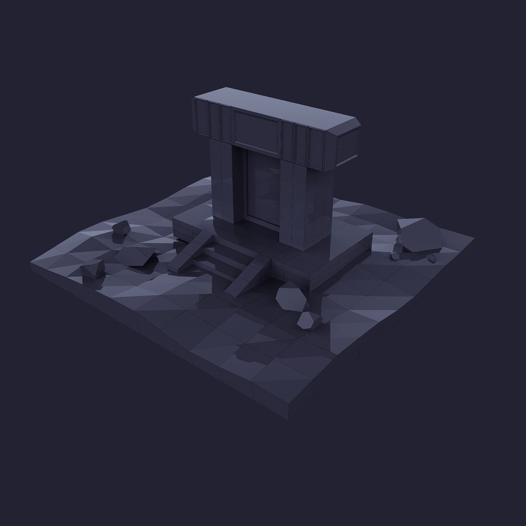 Dark Low Poly Fantasy Set Model 3D - TurboSquid 2167277