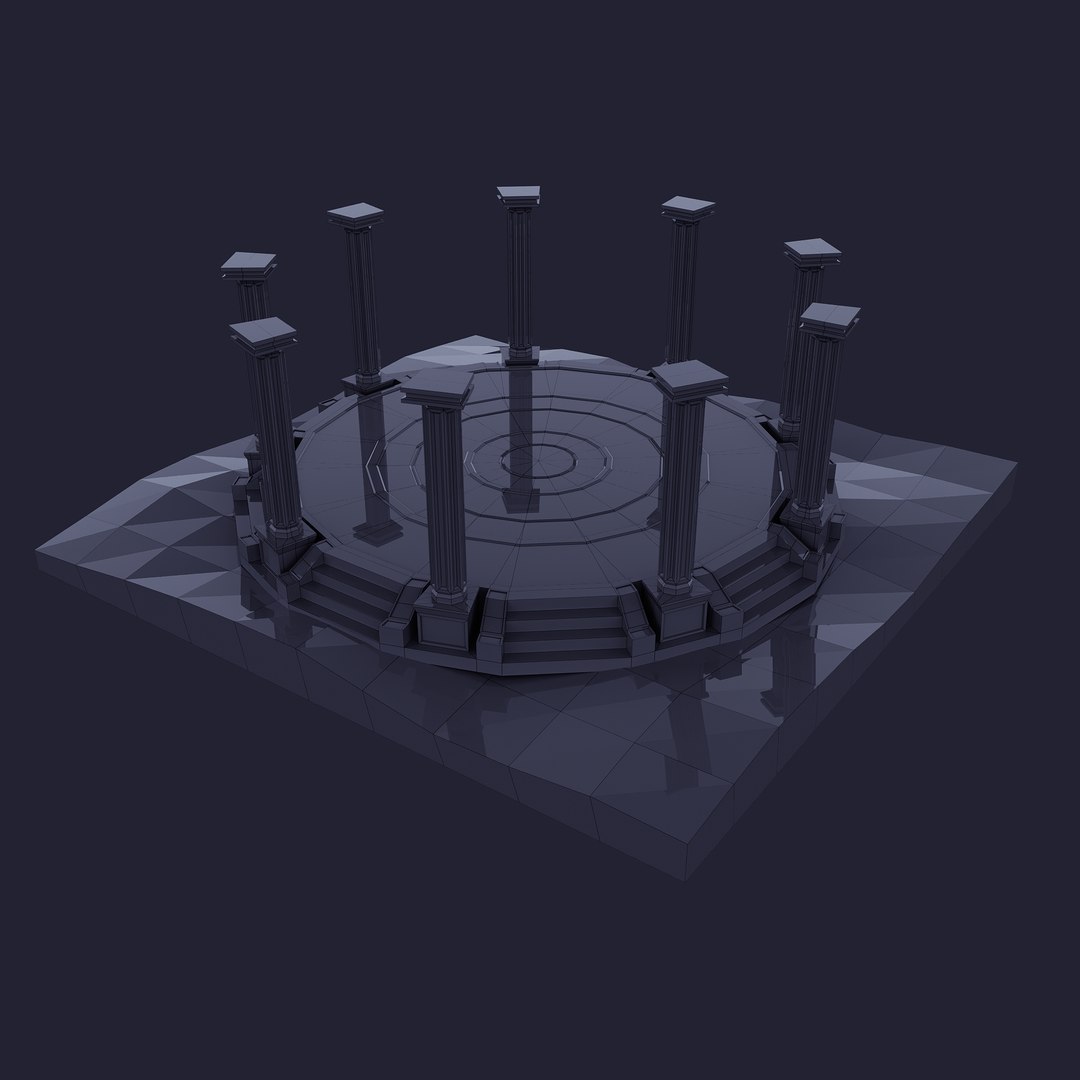 Dark Low Poly Fantasy Set Model 3D - TurboSquid 2167277