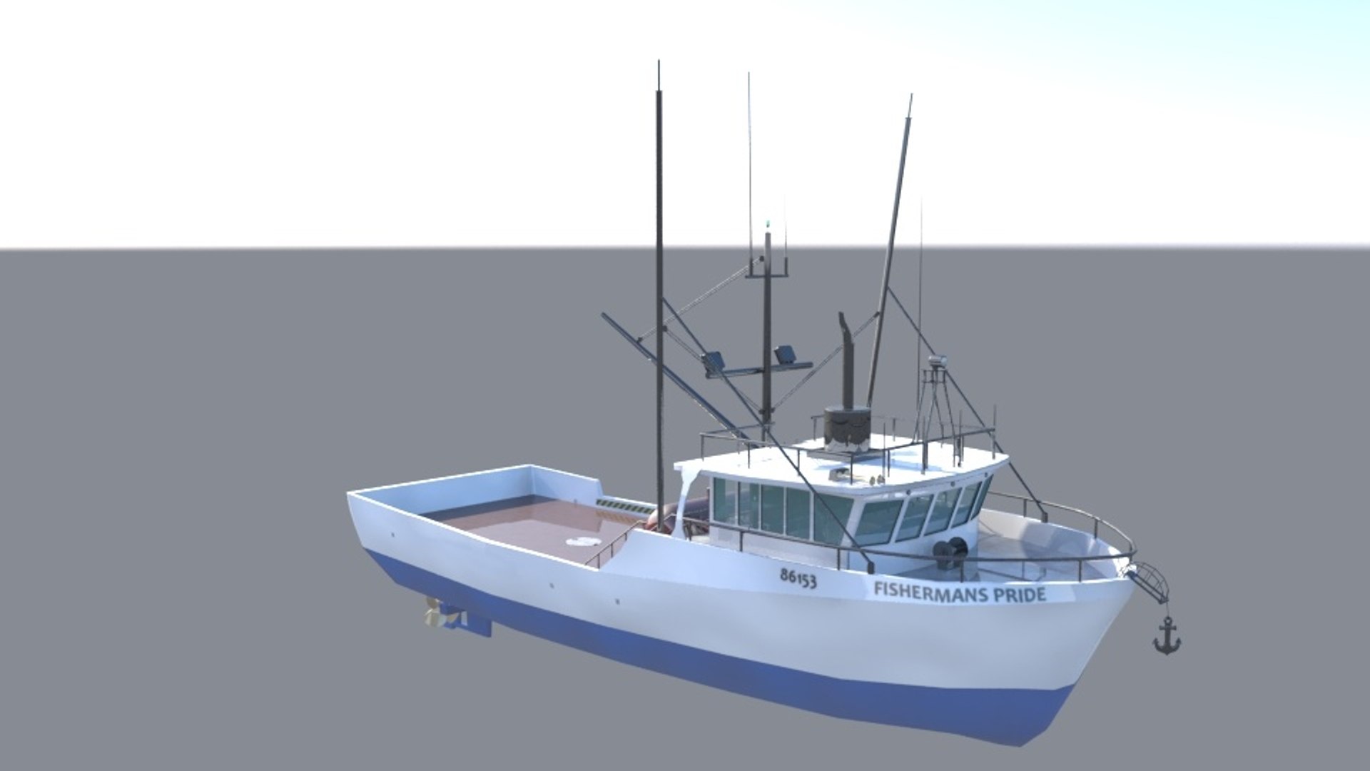 3d X Fishing Boat Commercial