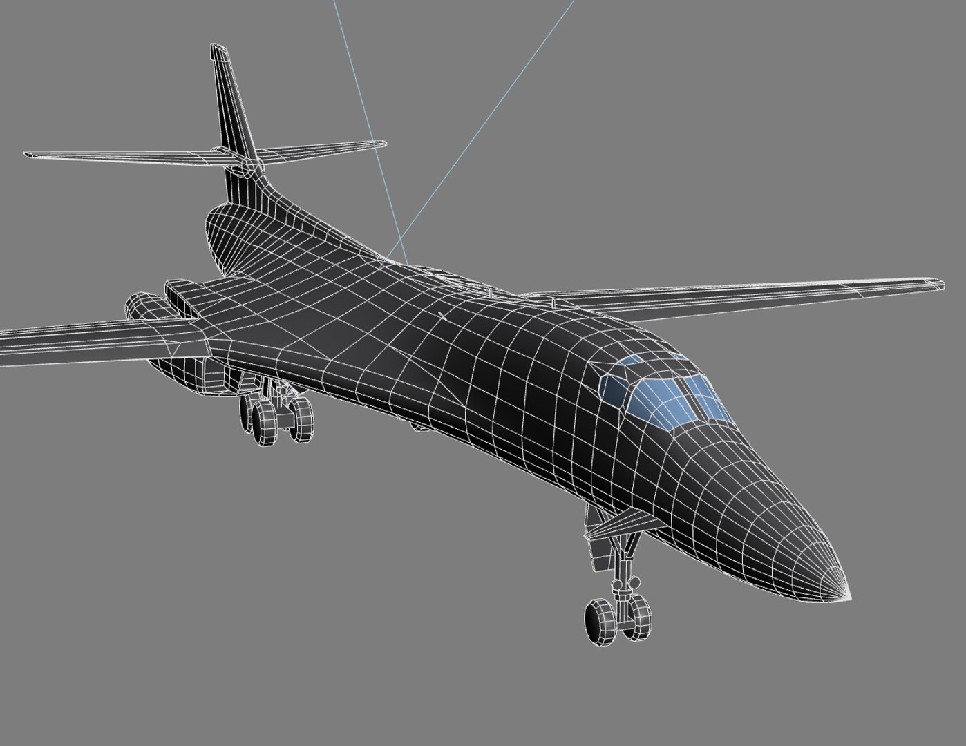 3d Model B1 B1b Rockwell