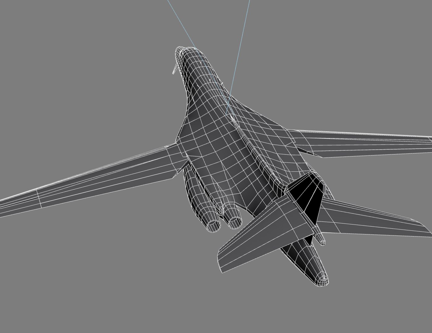 3d Model B1 B1b Rockwell