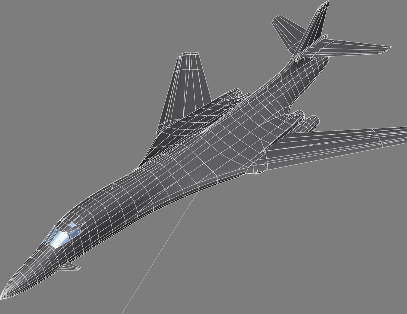 3d Model B1 B1b Rockwell
