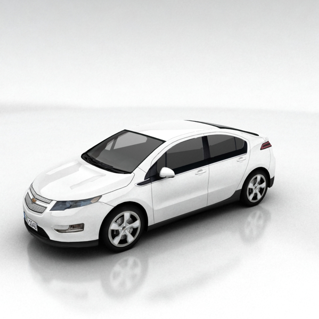 3d chevrolet volt ev model