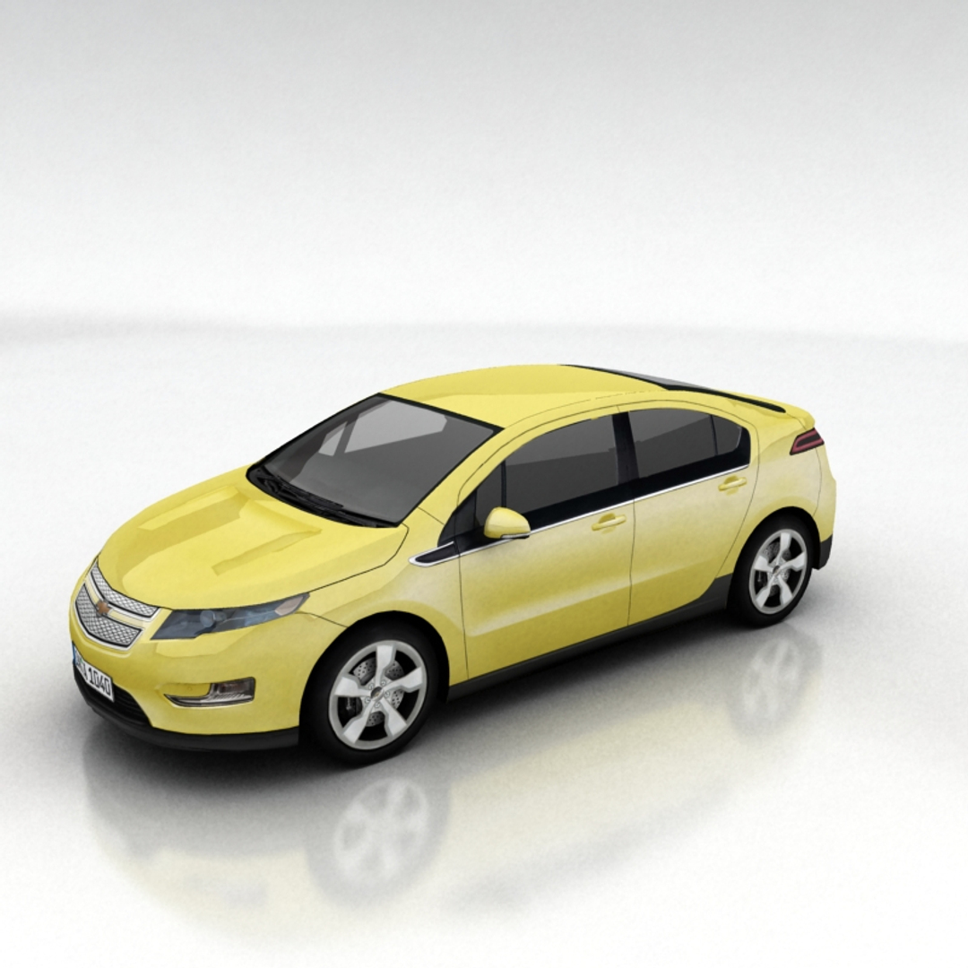 3d chevrolet volt ev model