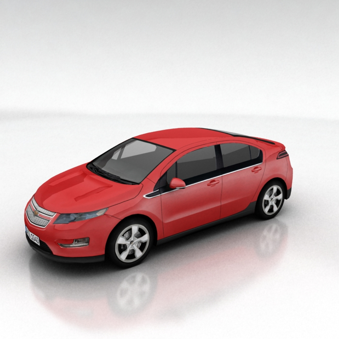 3d chevrolet volt ev model