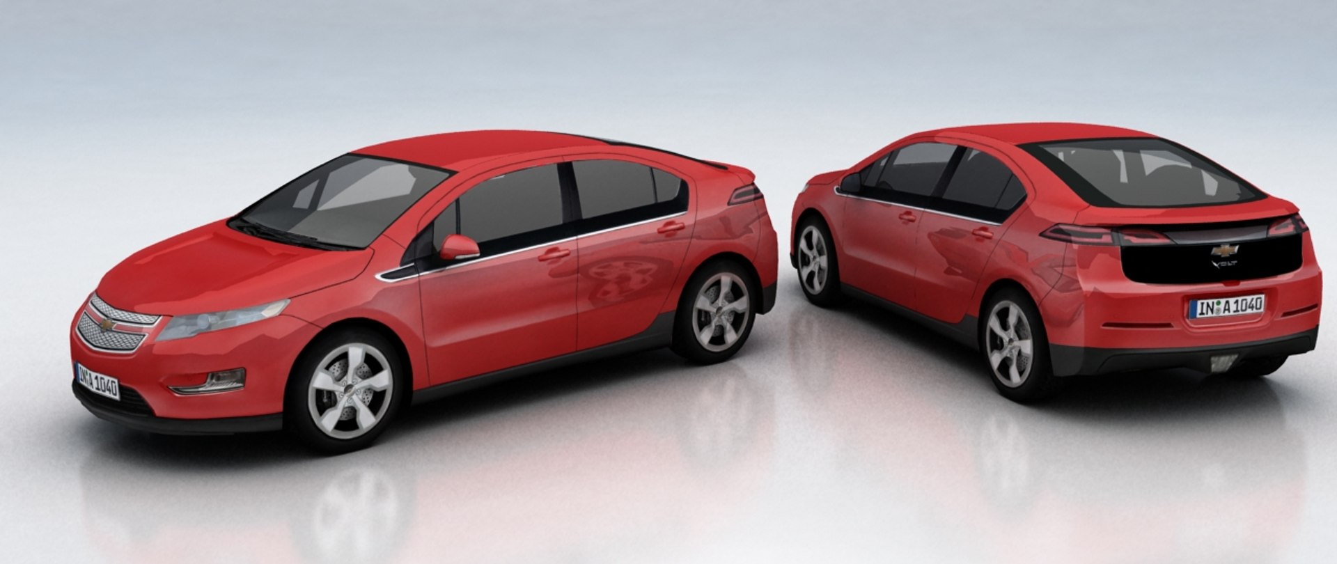 3d chevrolet volt ev model