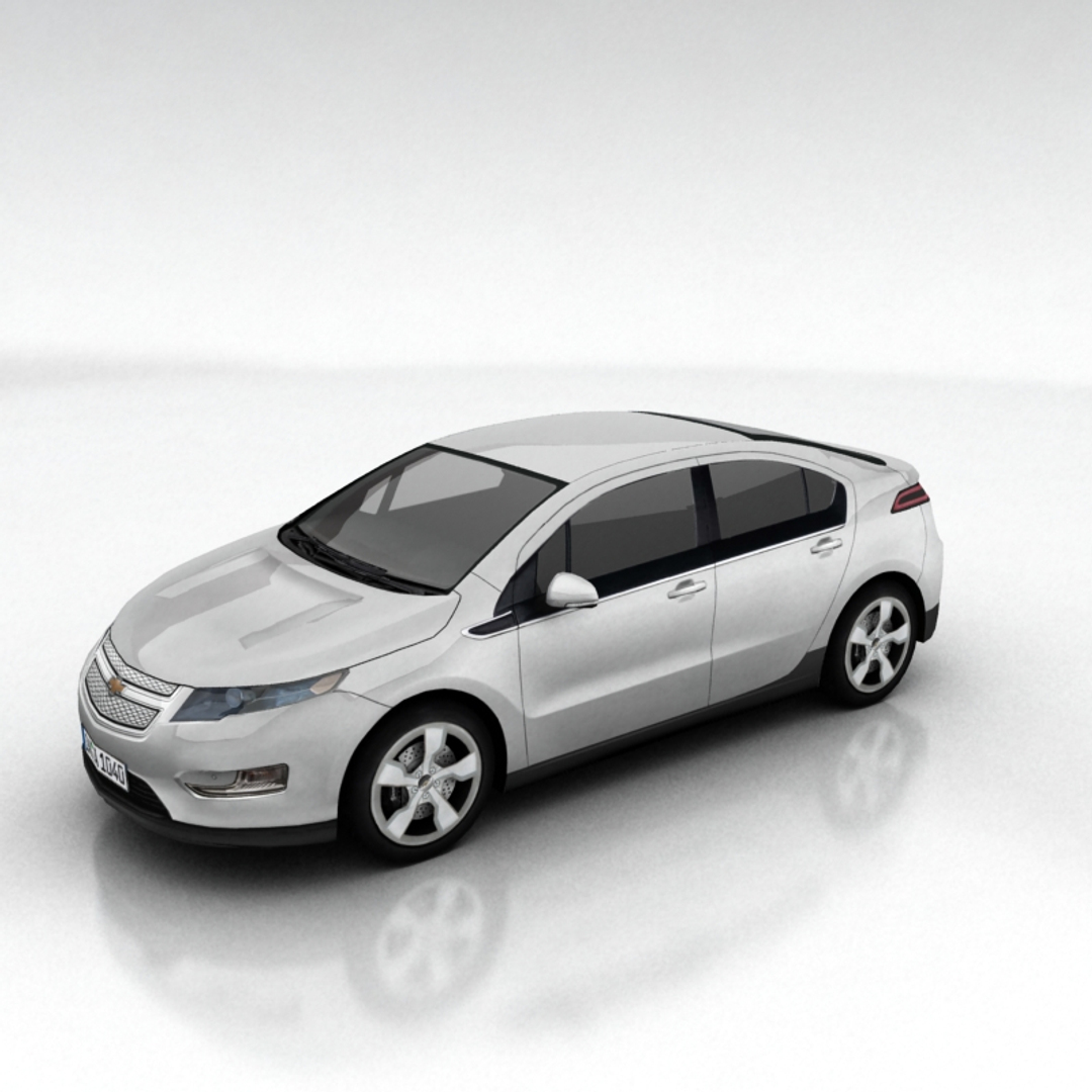 3d chevrolet volt ev model